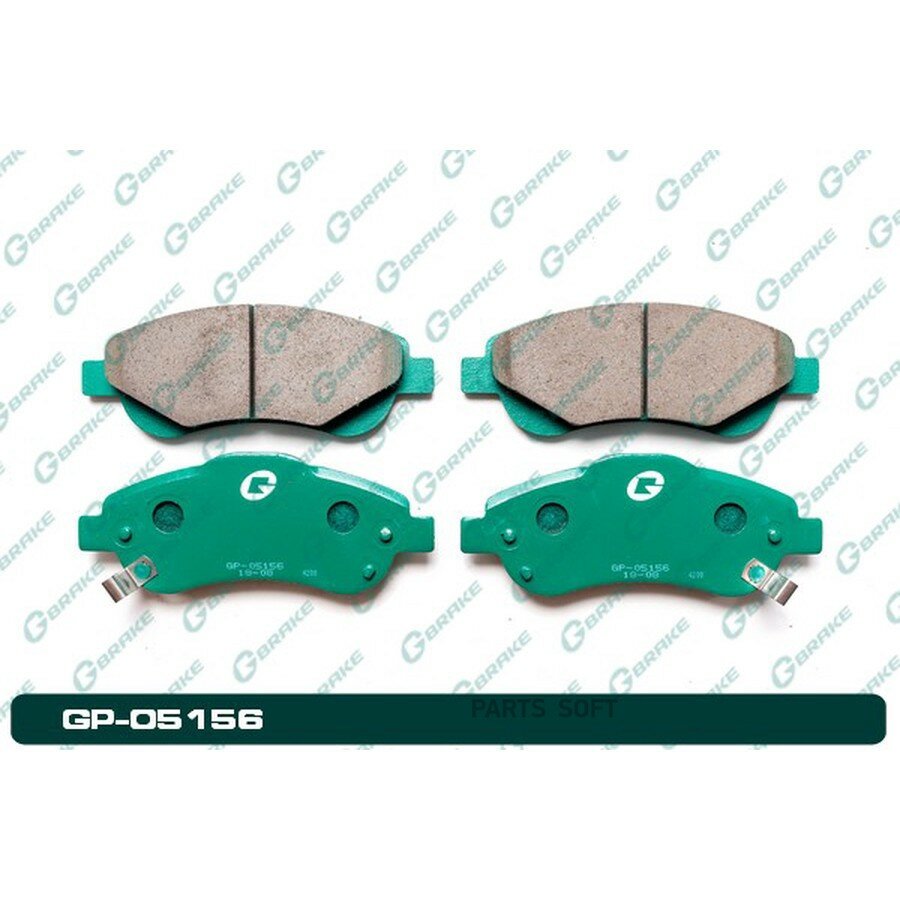 GP05156 G-BRAKE Колодки тормозные дисковые G-BRAKE GP05156 | цена за 1 шт