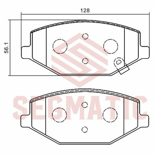 Колодки тормозные Segmatic SGBP2807