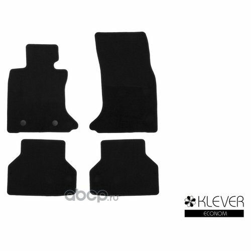 Коврики в салон Klever Econom BMW 5 Е60 АКПП 2002-2007, 2007-2010, сед, 4 шт. (текстиль) / БМВ Пяте Autofamily KLEVER01050901200K