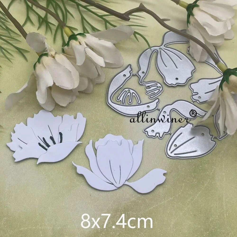 Металлические вырезы для скрапбукинга, цветок, B-1580