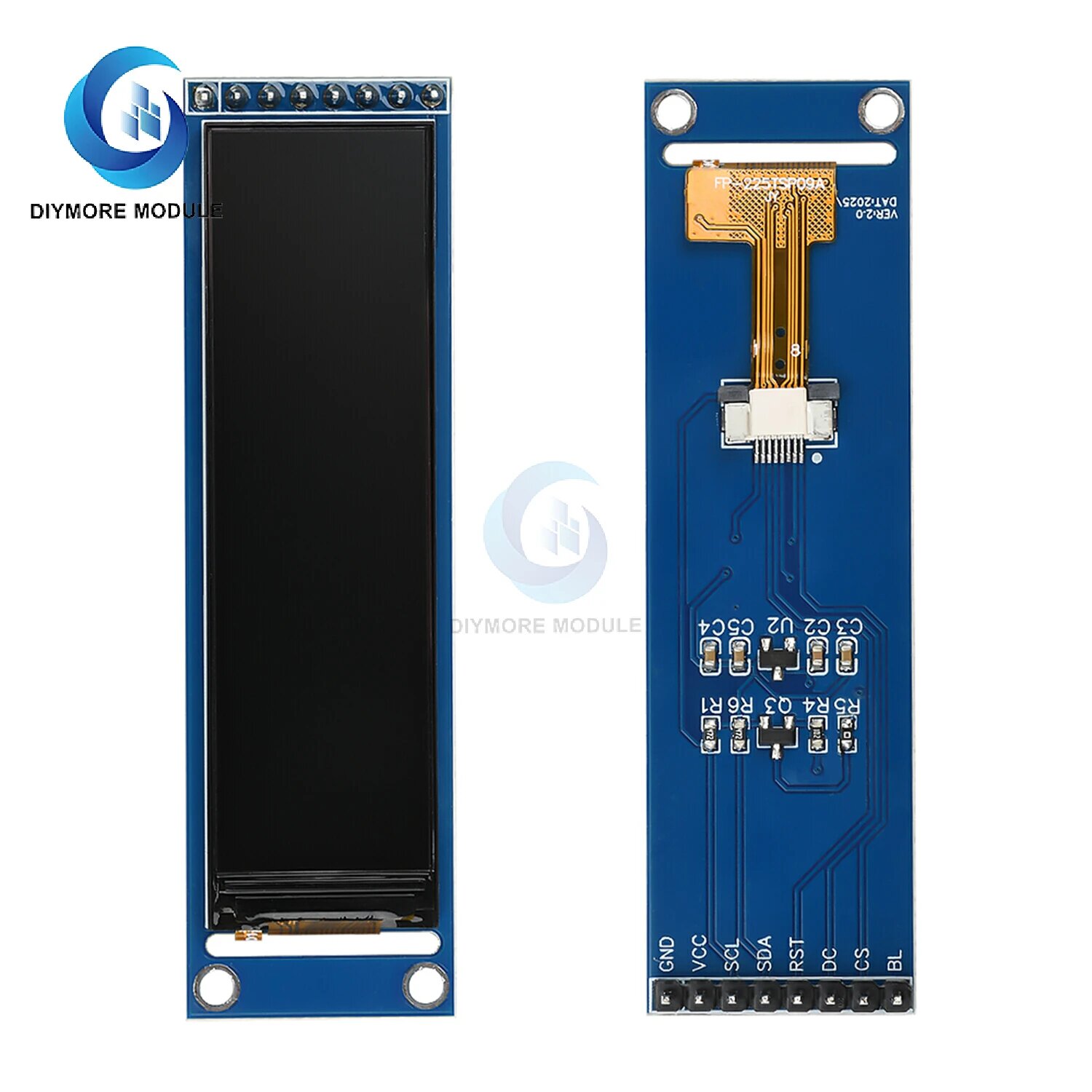 ЖК-дисплей 2.25" ST7789, Pin welding
