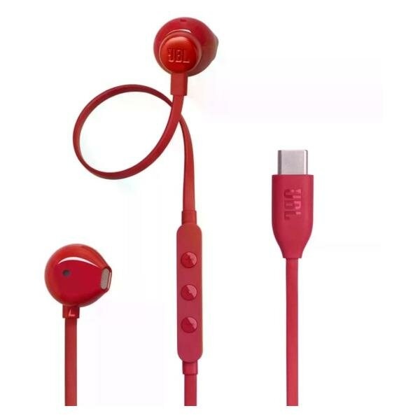 Наушники проводные JBL Tune 305C красный