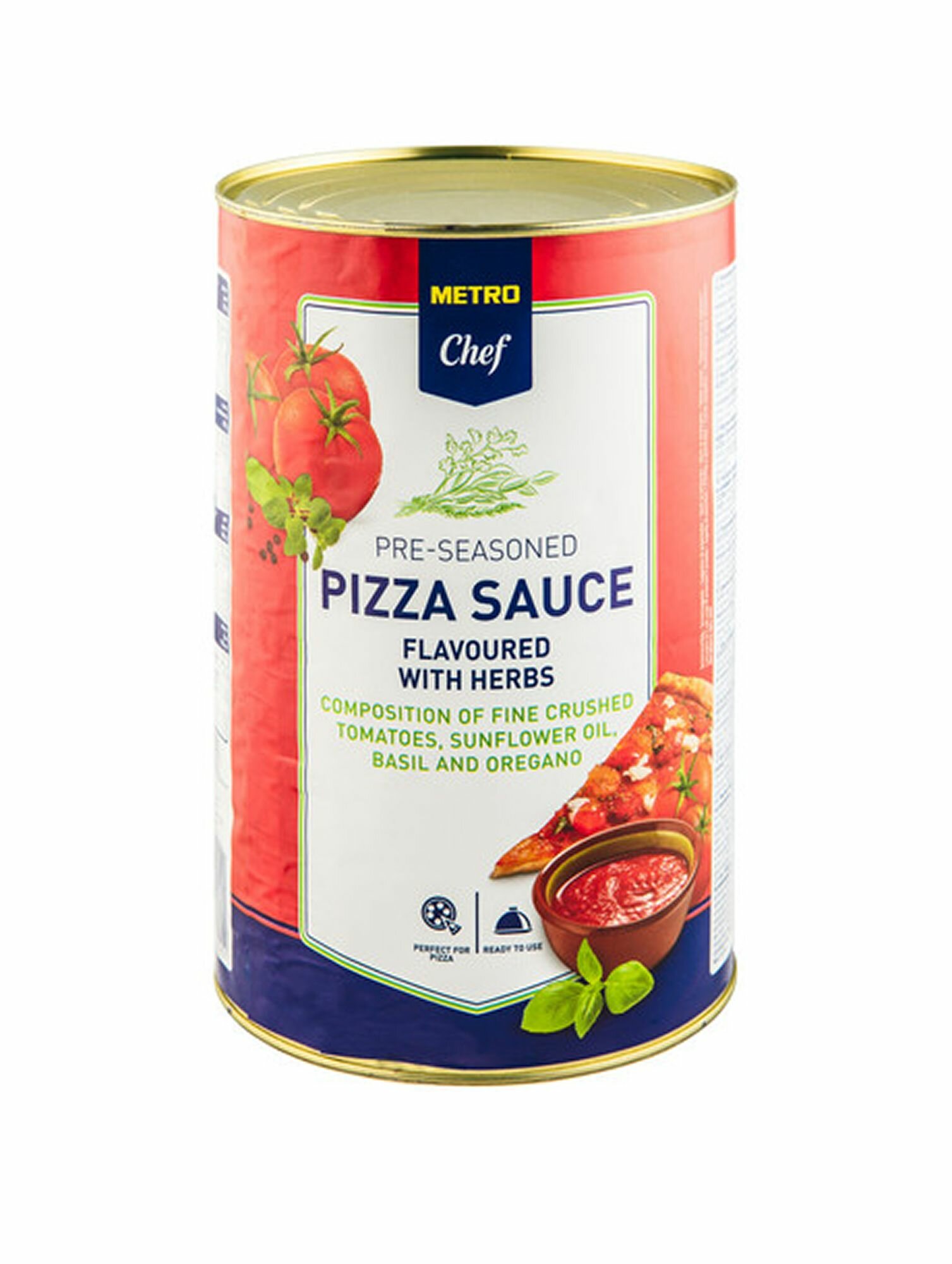 METRO Chef Соус томатный для пиццы с травами, 4.1кг