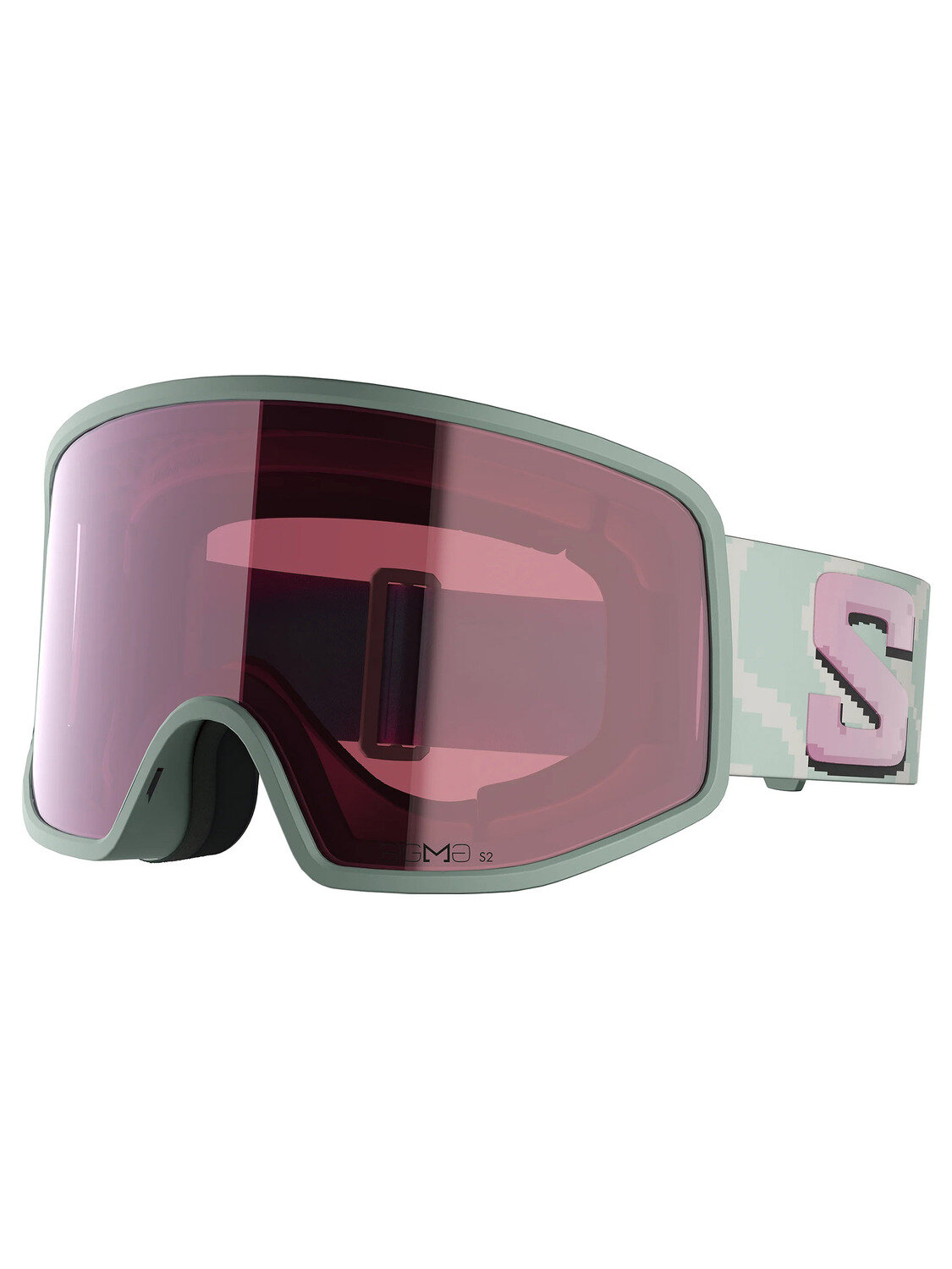 Горнолыжные очки Salomon Sentry Pro Sigma Iceberg Green Cat. 2+3 (с доп. линзой) 25/26 зеленый, для мужчин , Зеленый