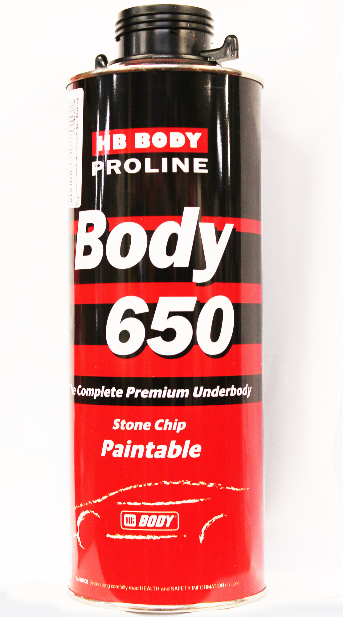 Антигравий на основе каучука черный под пистолет (BODY 650) 1л