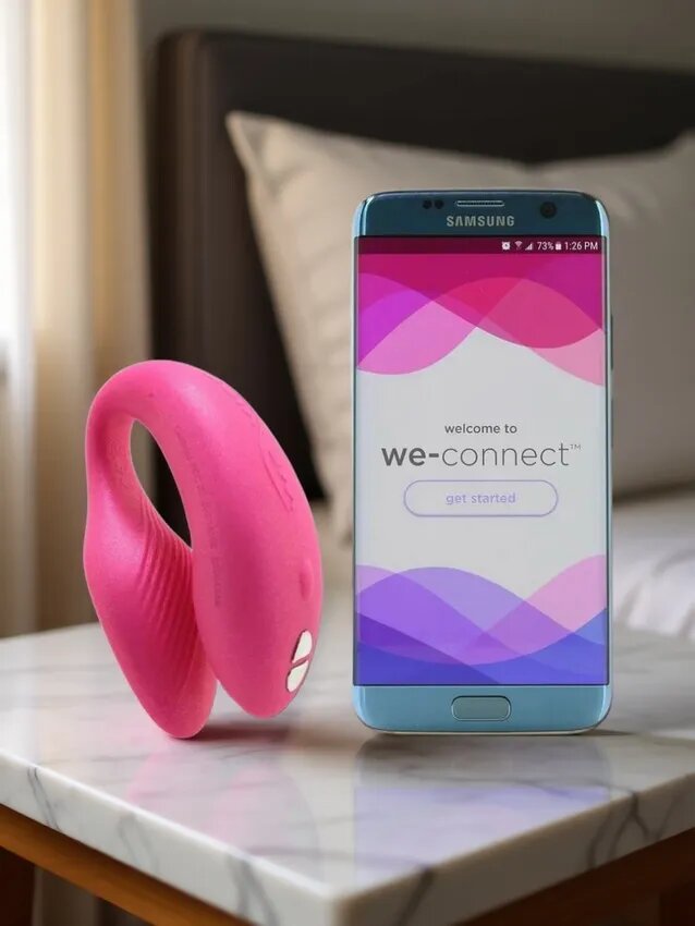 50559 We-Vibe Chorus, розовый. Вибратор для пар с сенсорным пультом управления