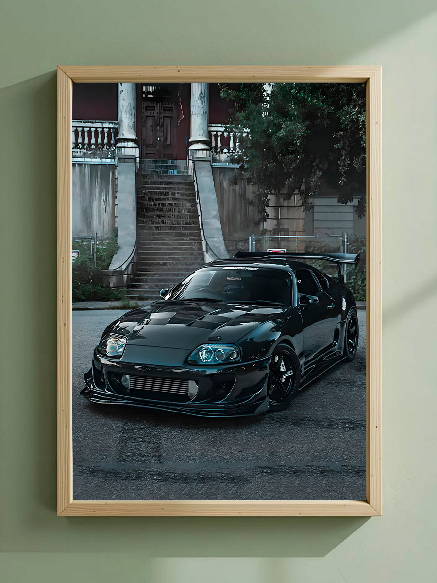 Постер, плакат на стену "JDM Toyota Supra MK4" 42Х29,7см (А3)