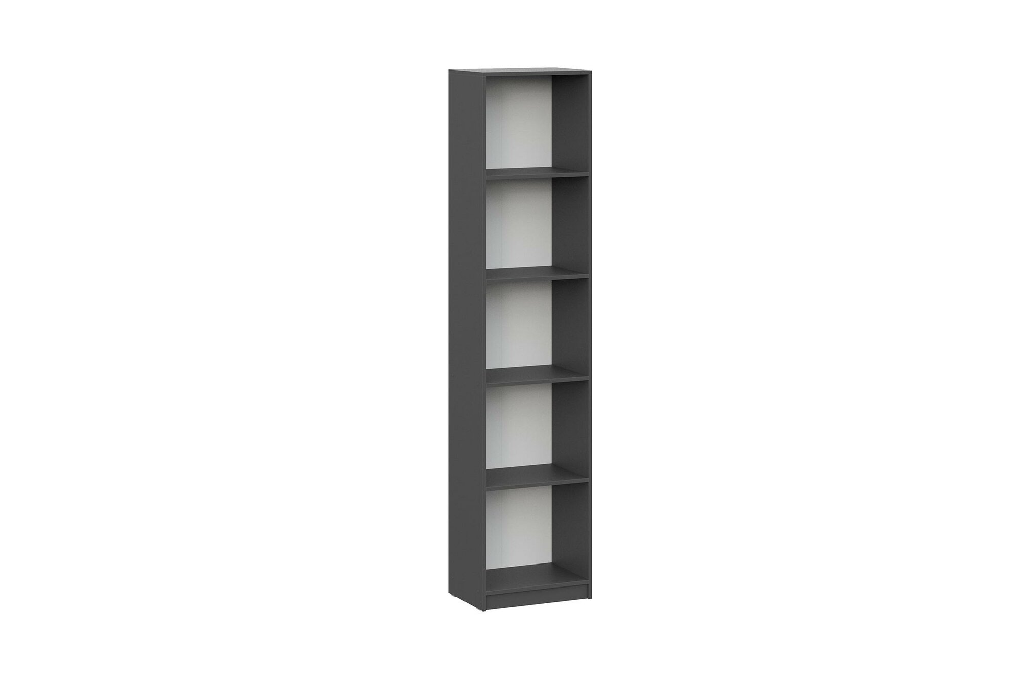 Стеллаж напольный Нонтон Грандис, 50x35x220 см, 4 полки, графит