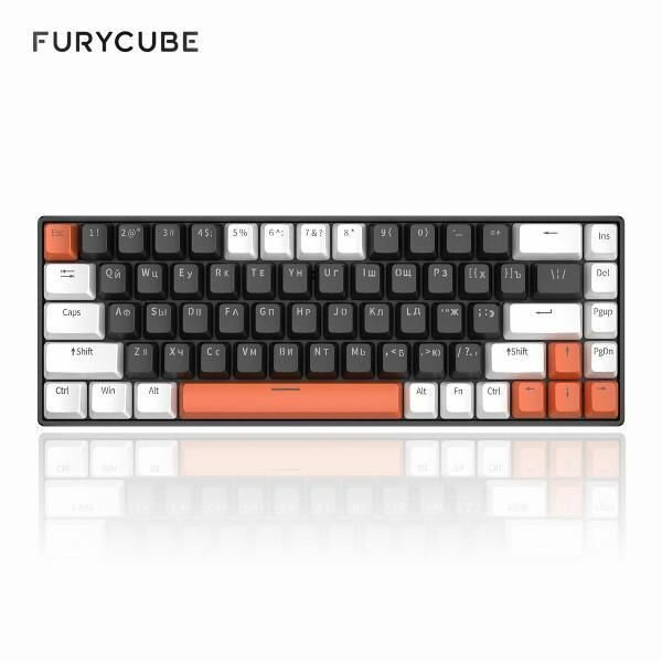 Клавиатура беспроводная CYBERLYNX KA68 радужная подсветка Red Switch
