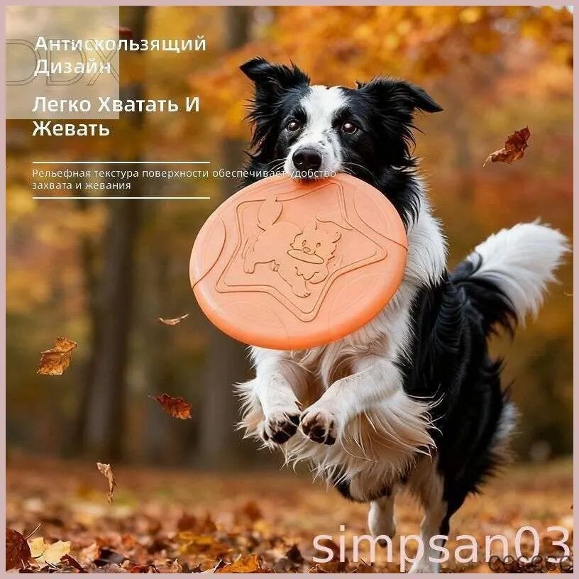 Летающий диск для собак Pet Frisbee, 22 см, фиолетовый