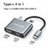 Unnlink Type-C 4-в-1 адаптер HDMI+VGA+PD+USB3.0