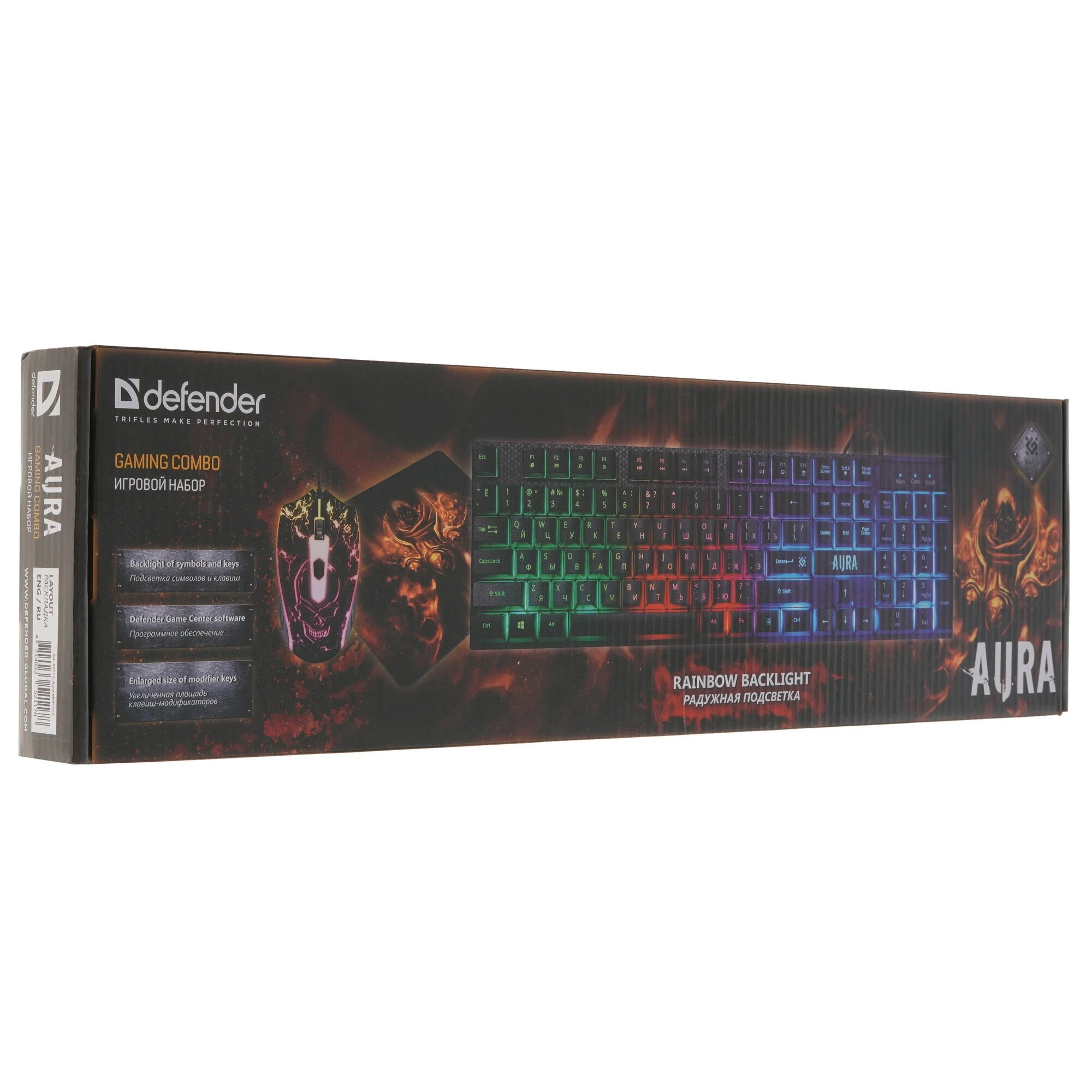 Клавиатура + мышка +PAD DEFENDER AURA MKP-117 RU 52117