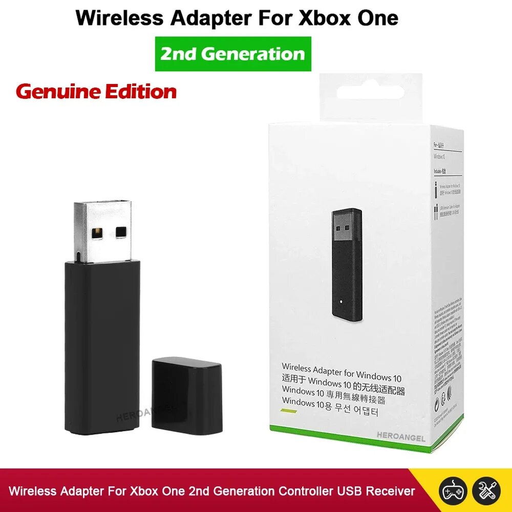 Беспроводной USB-приемник Pogopirate Для Xbox One 2-го Поколения — Беспроводной Адаптер 2-го Поколения Для Ноутбука С ОС Wind.