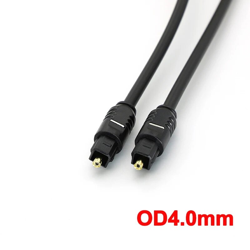 Оптический аудиокабель Toslink черный 18 см OD4.0mm