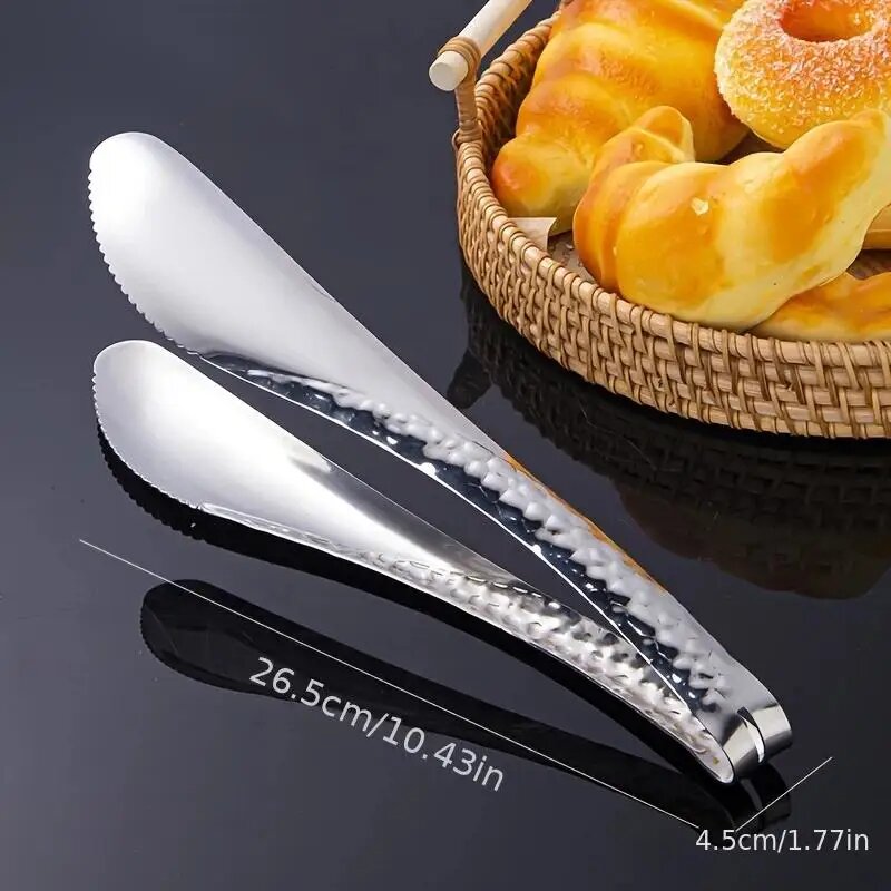 Щипцы для хлеба из нержавеющей стали, Silver