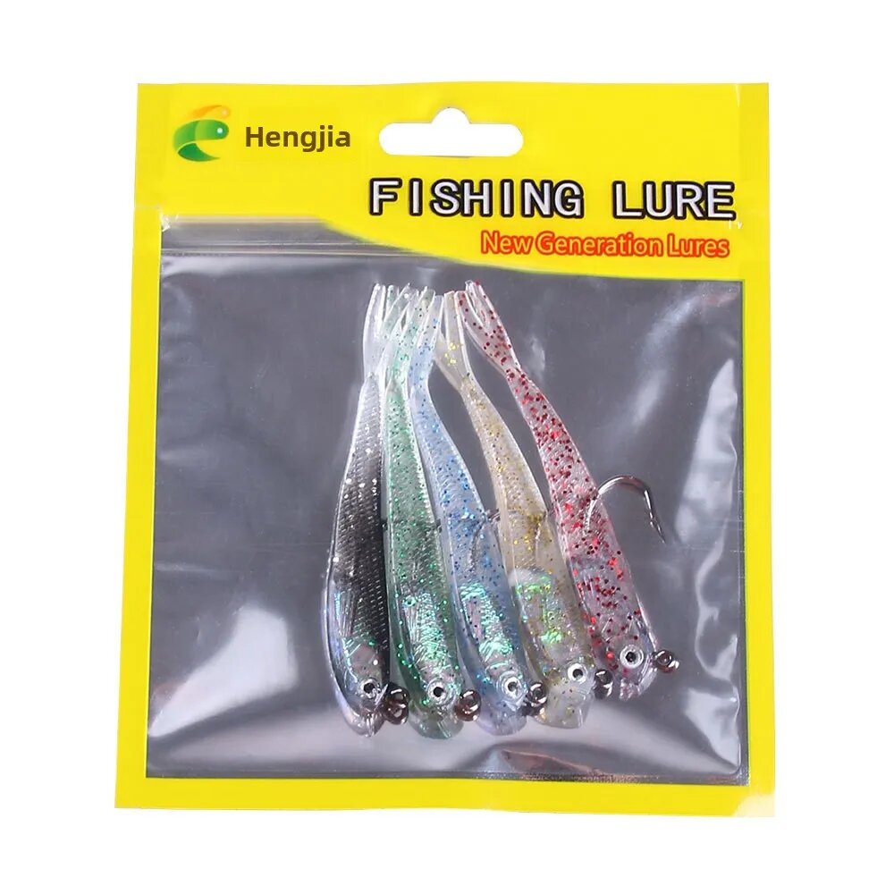 Мягкие приманки-рыбки, 7 см, 5 г, Цвет: 5pcs4