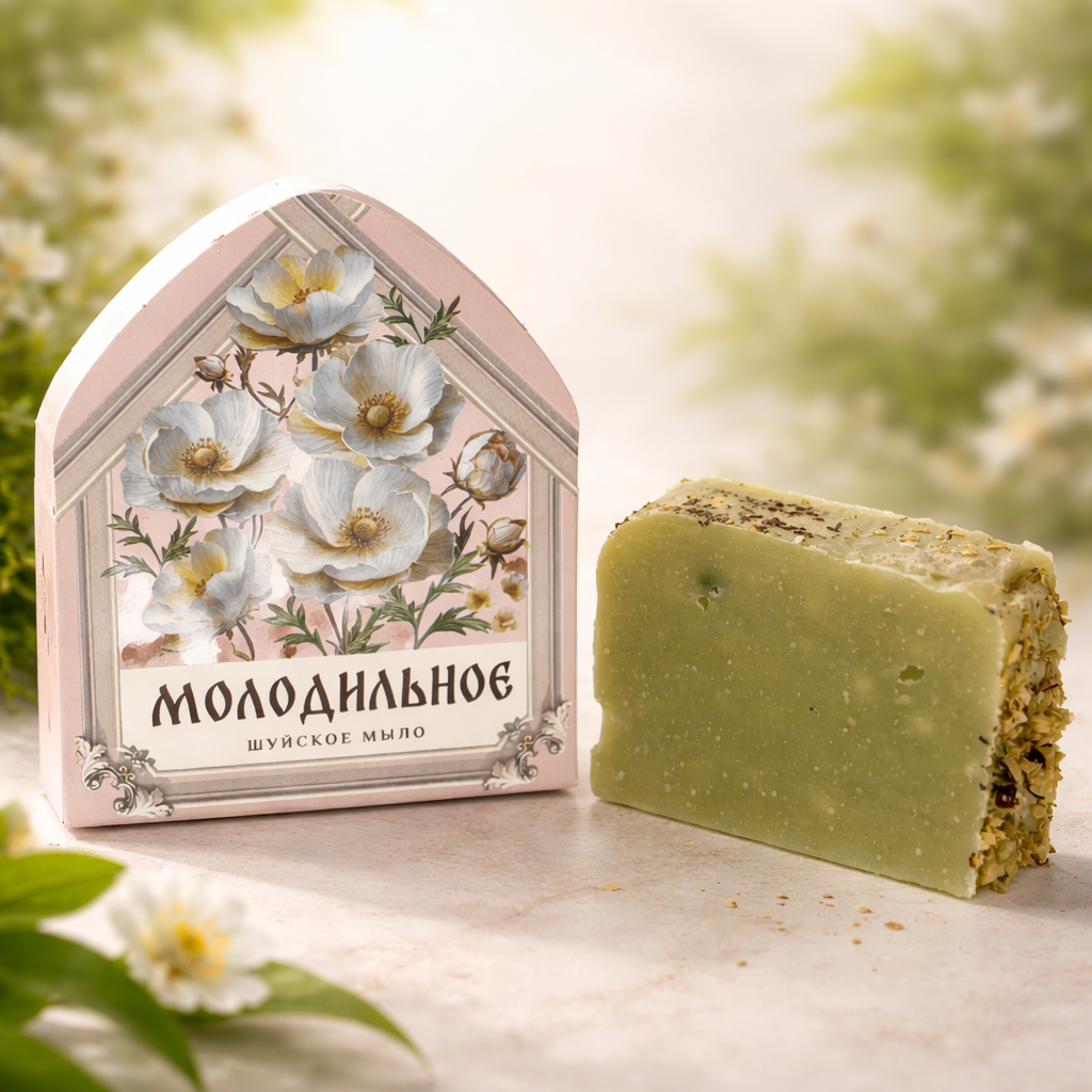 Мыло "Иланг-иланг" от Музея Мыла Молодильное ухаживающее шуйское