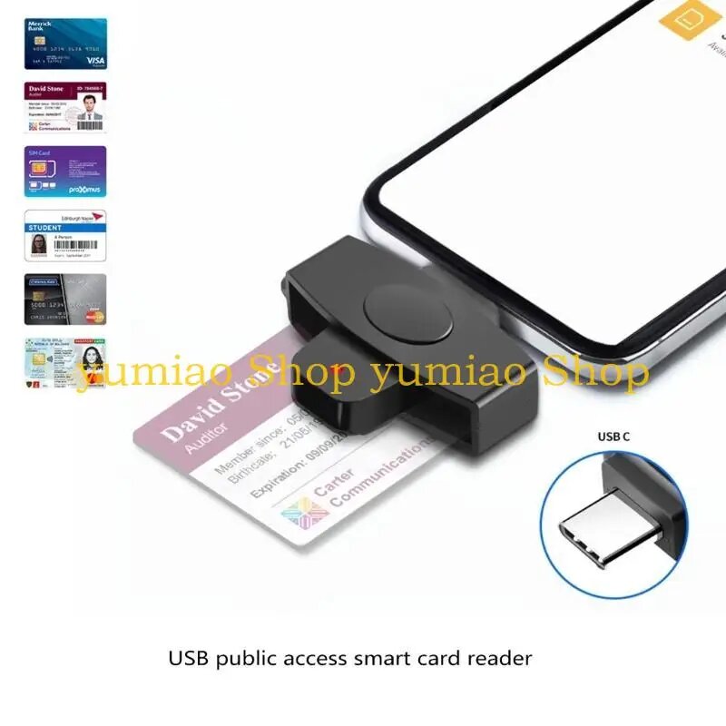 USBC устройство считывания смарт-карт Cloner для SIM-карты устройства считывания удостоверений личности Cloner для Win7/8