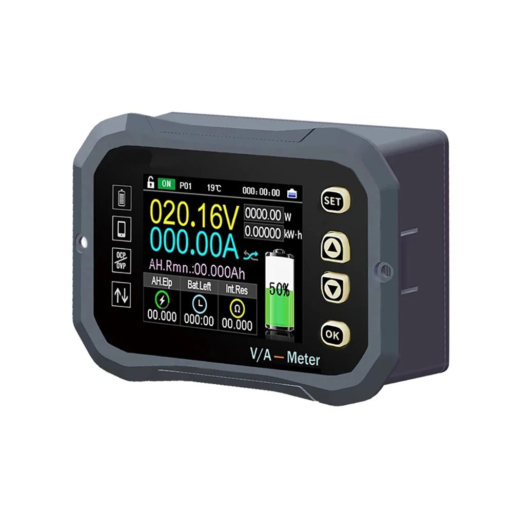 Junctek DC 0-120V 0-100A Bluetooth Тестер Батареи KG110F — фото 1