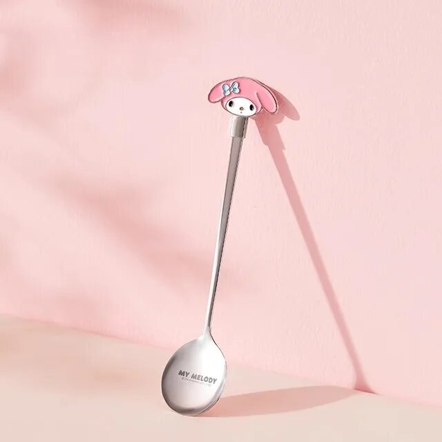 Кухонные принадлежности Sanrio Hello Kitty в форме ложек, портативная детская миска для фруктового салата с мультяшным