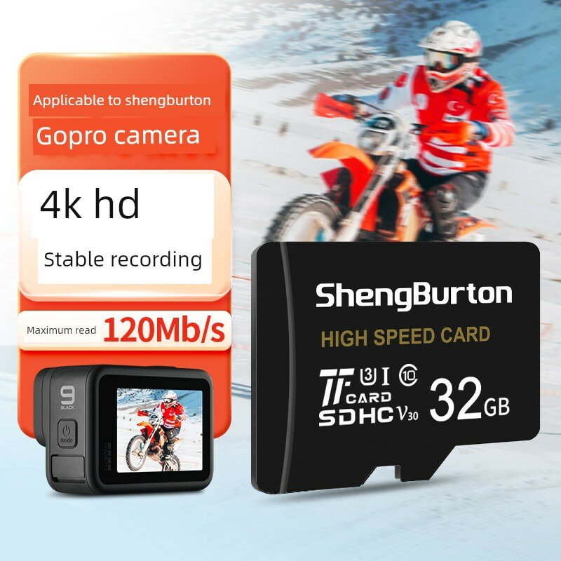 Совместимая с DJI Osmo Nano и Pocket 3 32 ГБ высокоскоростная микрокарта памяти MicroSD для экшн-камеры