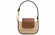 Сумка CHARLES & KEITH, фактура пэчворк, бежевый/коричневый