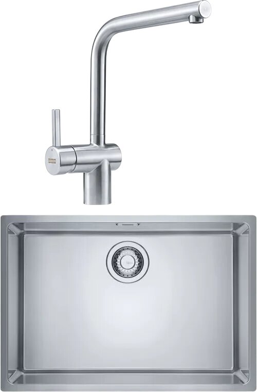 Комплект Мойка Franke Felix FEX 210-60 64x44, нержавеющая сталь / Смеситель Atlas Neo нержавеющая сталь, нержавеющая сталь