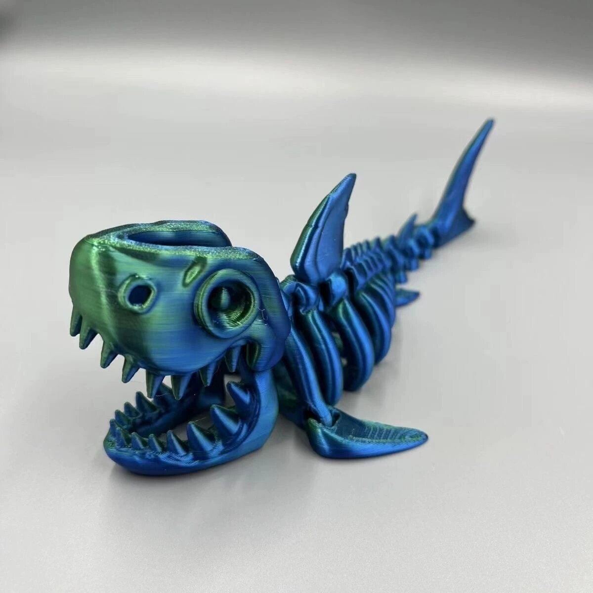 3D-печатная фигурка акулы с подвижными суставами, креативное украшение свободной формы, новая детская игрушка,
