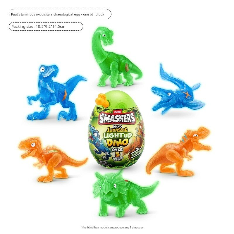 ZURU Mini Archaeology Egg Набор из шести цветов светящееся яйцо динозавра - коллекционная коробка