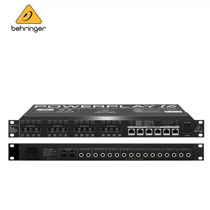 Behringer P16-I Интерфейс персонального контроллера монитора, 16-канальный микшер с цифровым аудио для студийной и