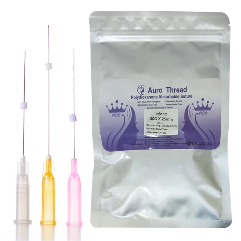 Одноразовые мононити PDO 26G, 27G, 29G, 30G mono 29g38mm