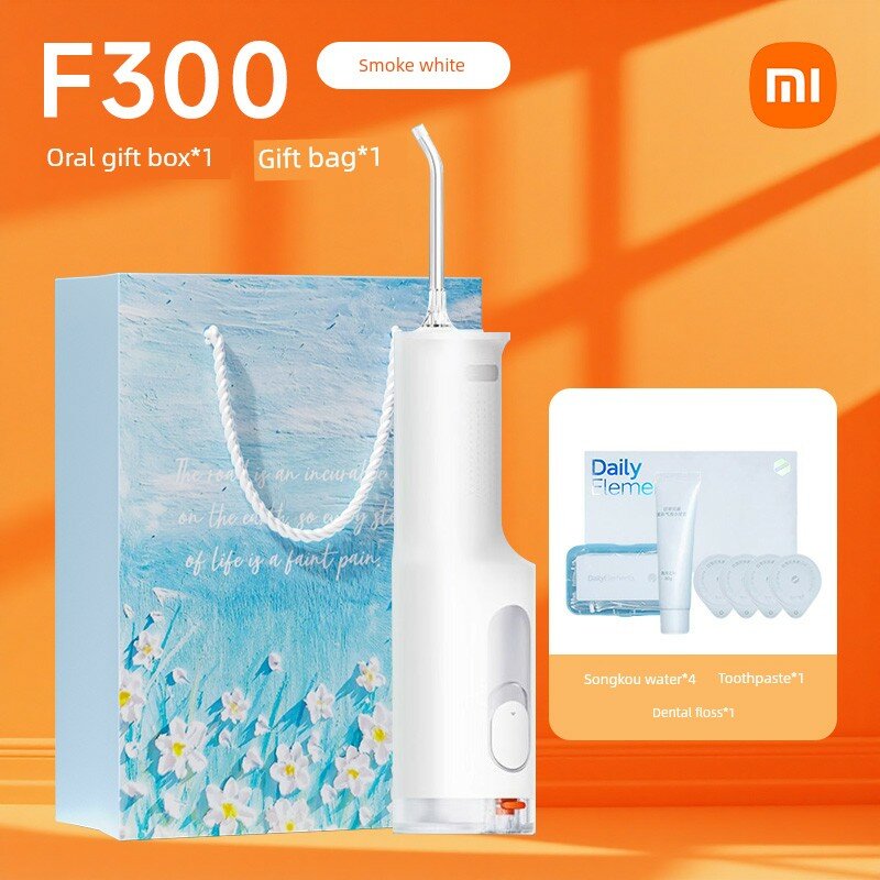 Ионизатор для полости рта Xiaomi Mijia F300 White Blue Oil Painting Gift Bag Oral Care Gift Box, подарок