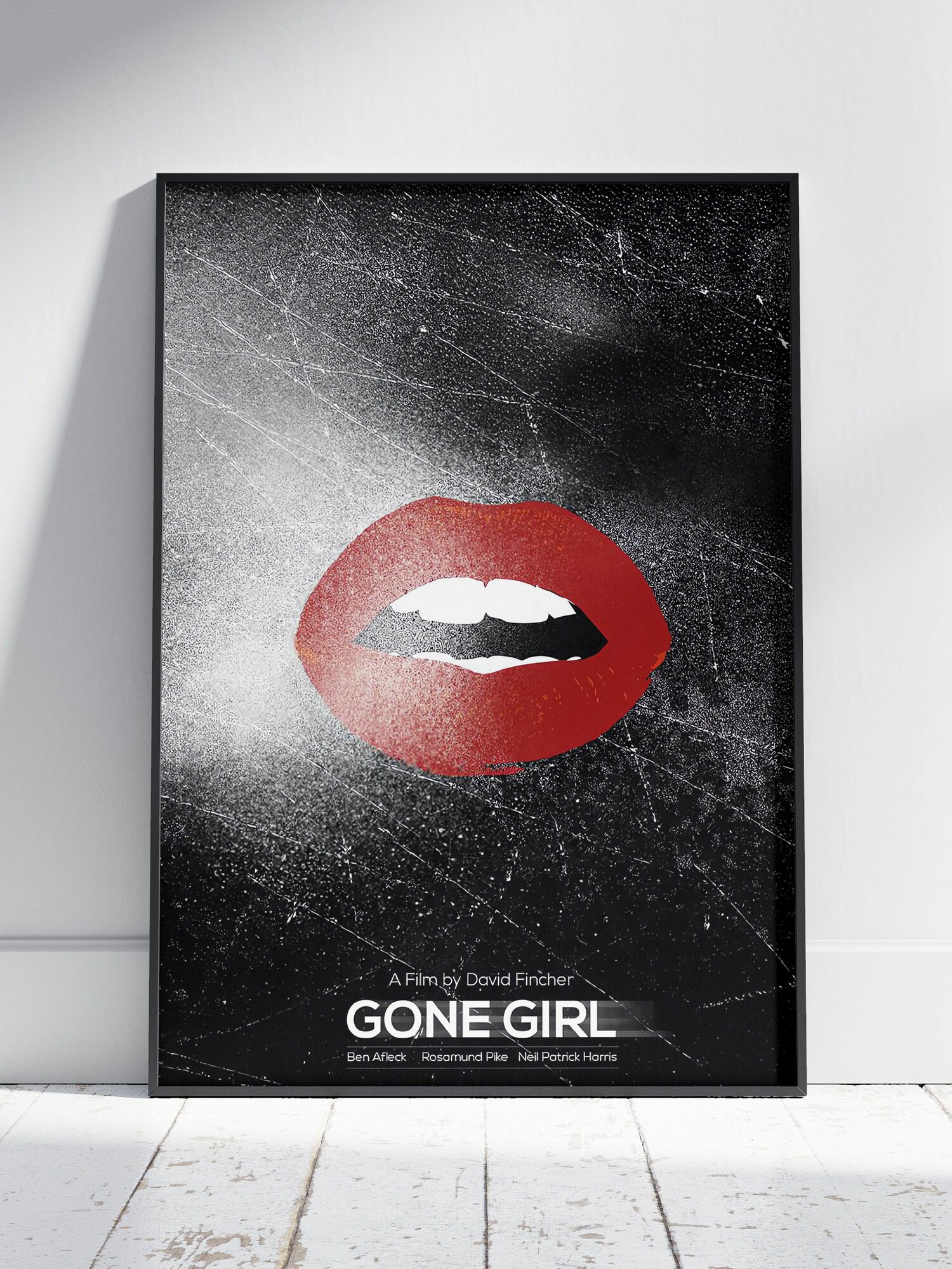 Плакат на стену для интерьера Исчезнувшая (Gone Girl - Общее 3) - Постер по фильму кино формата А3 (30x42 см)