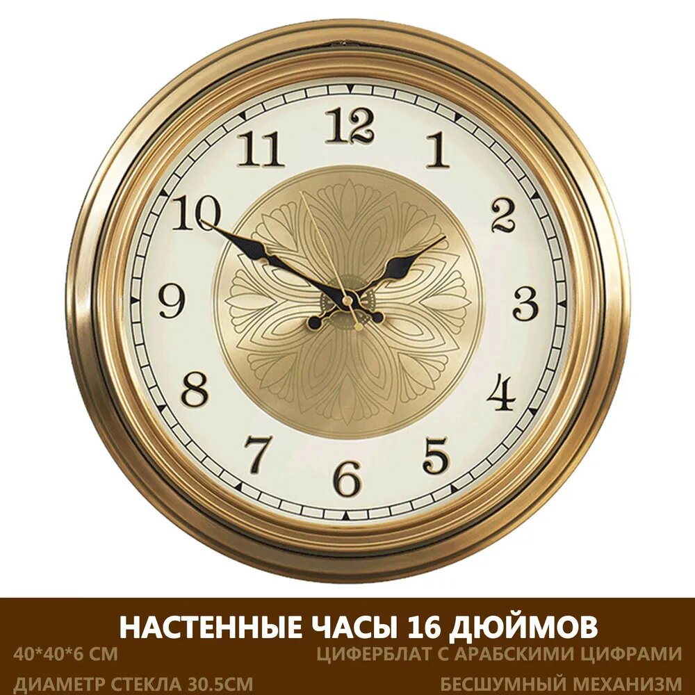 Настенные часы, 40 см х 40 см
