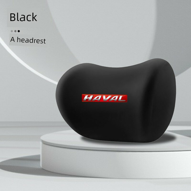 Премиум подушка для шеи с пеной памяти для автомобилей Haval H6, M6, F7X - черная, 1 шт. удобная автомобильная подушка
