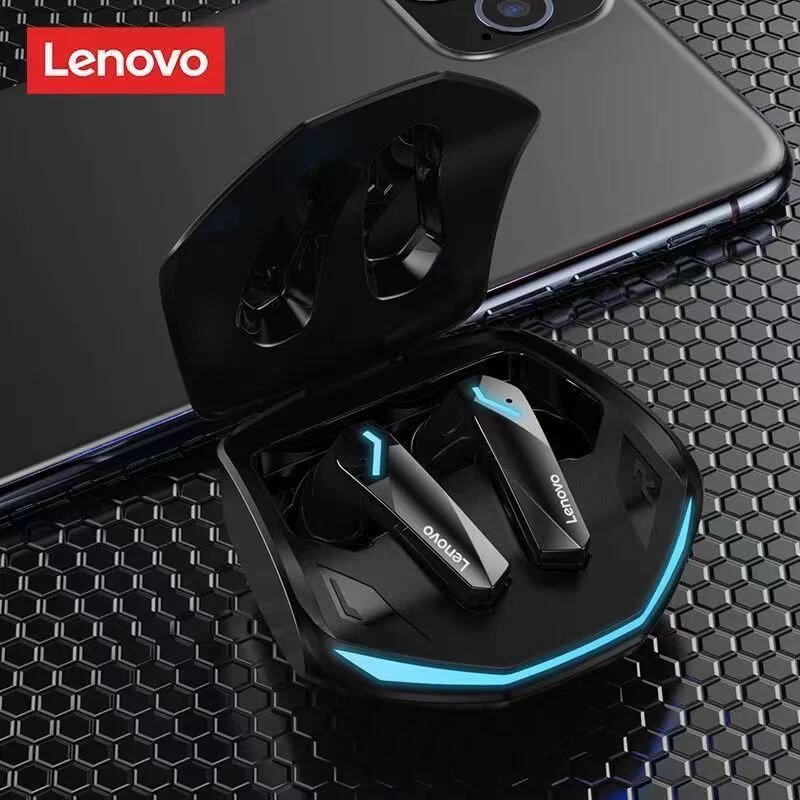 Thinkplus GM2Pro беспроводные наушники Bluetooth с активным шумоподавлением, TWS для игр и спорта, черный цвет