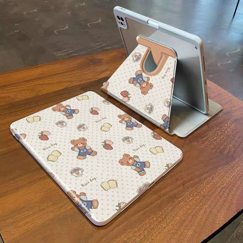 Чехол для планшета Oppo Pad 3 с мозаичным дизайном в виде кошки, защитный чехол с вращением на 360 градусов для