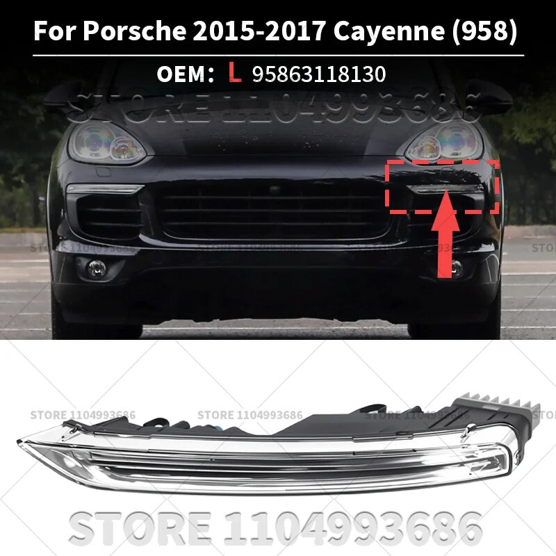 Доп. фара Porsche Cayenne 958 2015-2017, L-95863118130