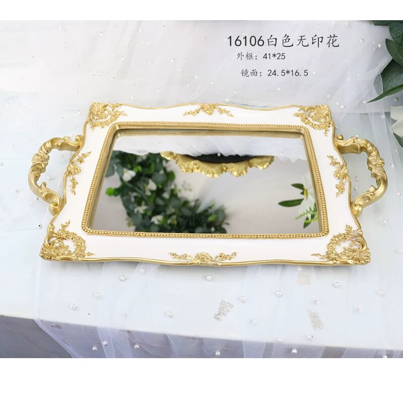 Упаковочный лист Taobao "Золотой римский стол", цвет золотой, 3 предмета