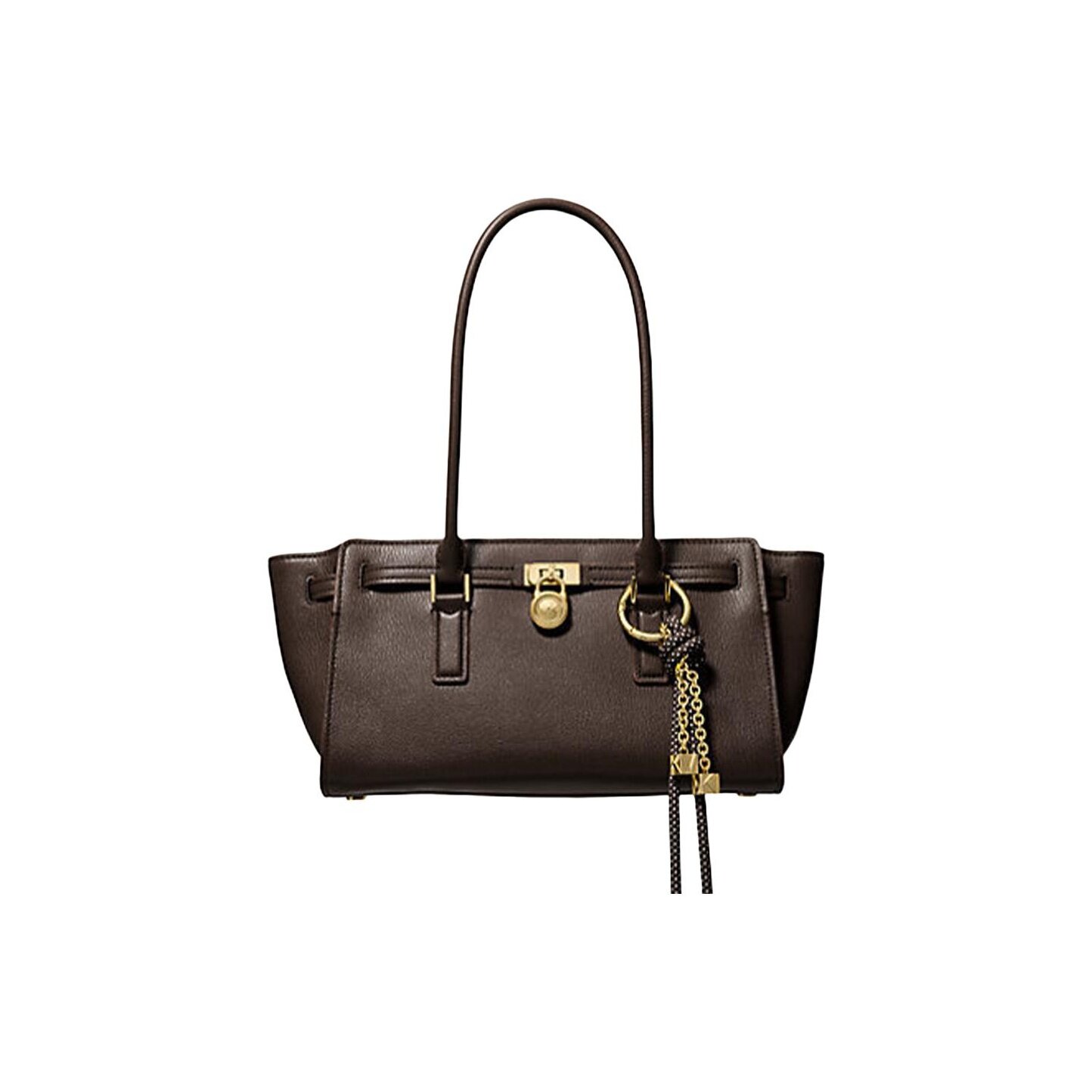 Сумка MICHAEL KORS HAMILTON, фактура матовая, Шоколадный — фото 1