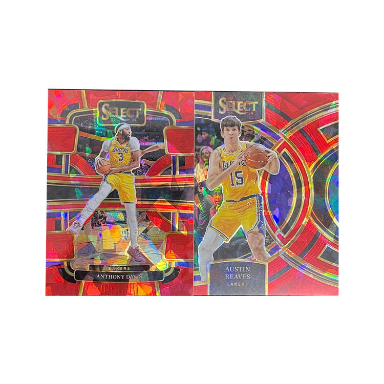 PANINI 2023 24 SELECT Лейкерс Красный Ice Лед Риверс Дэвис Tka 2 шт Игровые Карты Коллекция Карт