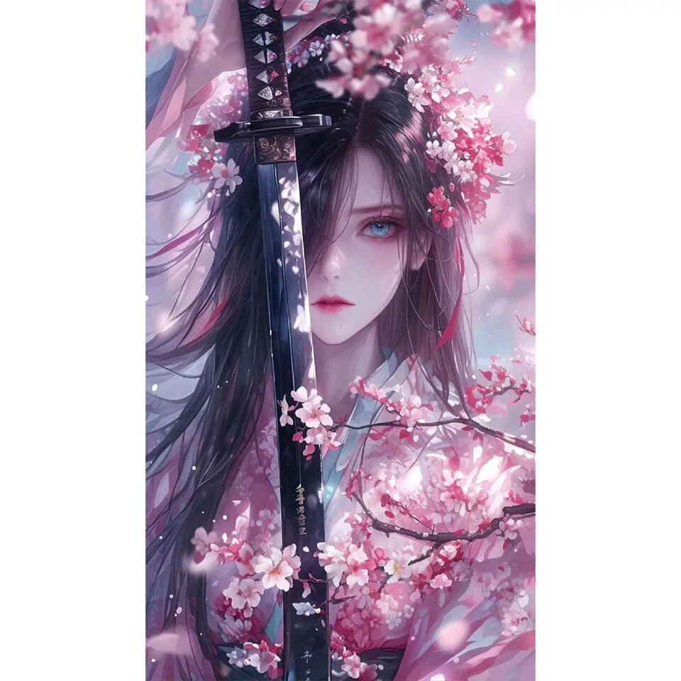 Алмазная живопись 5D Anime Square and Round Rhinestones