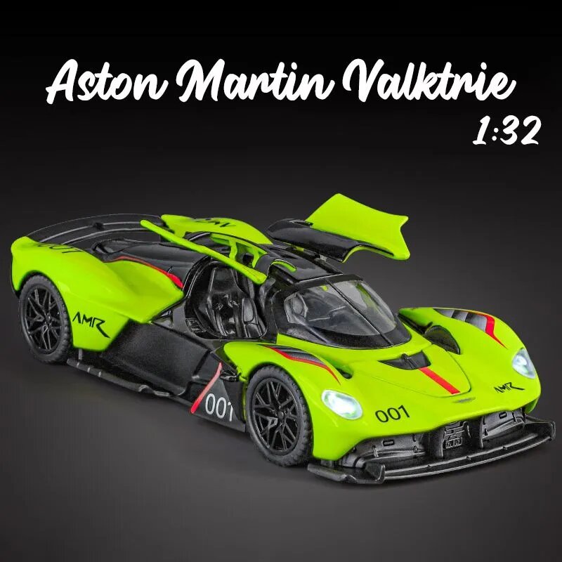 Металлическая игрушечная машина, Aston Martin Valkyrie (Астон Мартин) масштаб 1:32