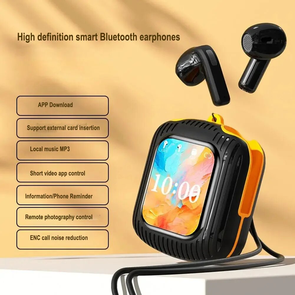 Беспроводные наушники Bluetooth Smart Black Orange