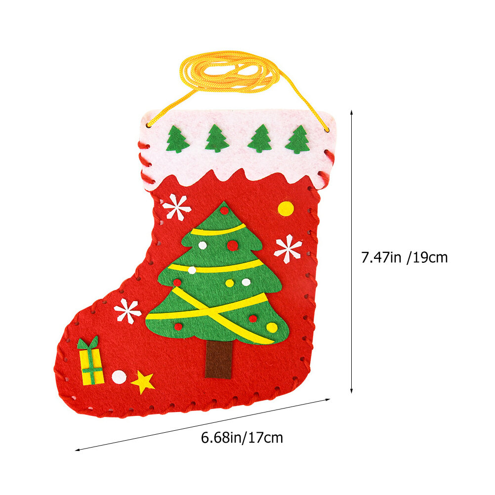 Набор Для Шитья Из Фетра 12 Пcs С Christmas Stocking 19Cm X 17Cm X 0.5Cm