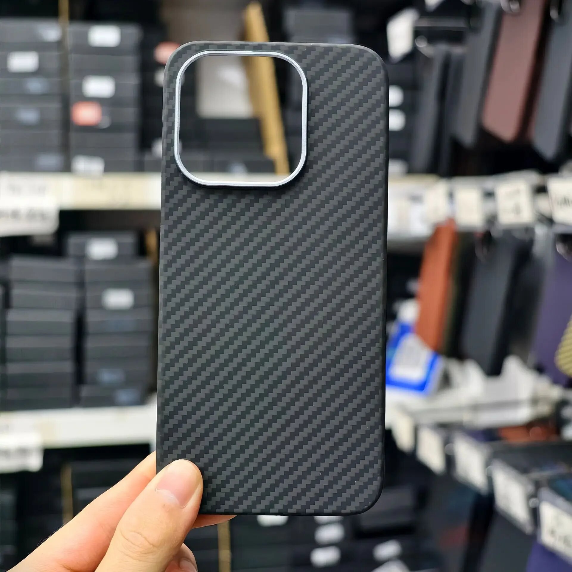Магнитный кевларовый чехол для OnePlus 15, с текстурой арамидного и углеродного волокна, полузакрытый, ультратонкий, ударопрочный, жесткий корпус