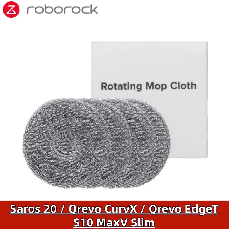 Roborock Mop Cloth для Saros 20, Серый, 4 шт.