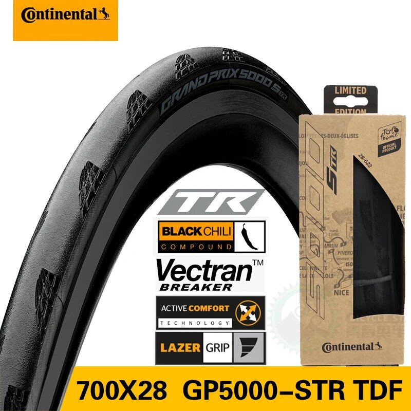 Continental Grand Prix 5000 700x28 TDF Black