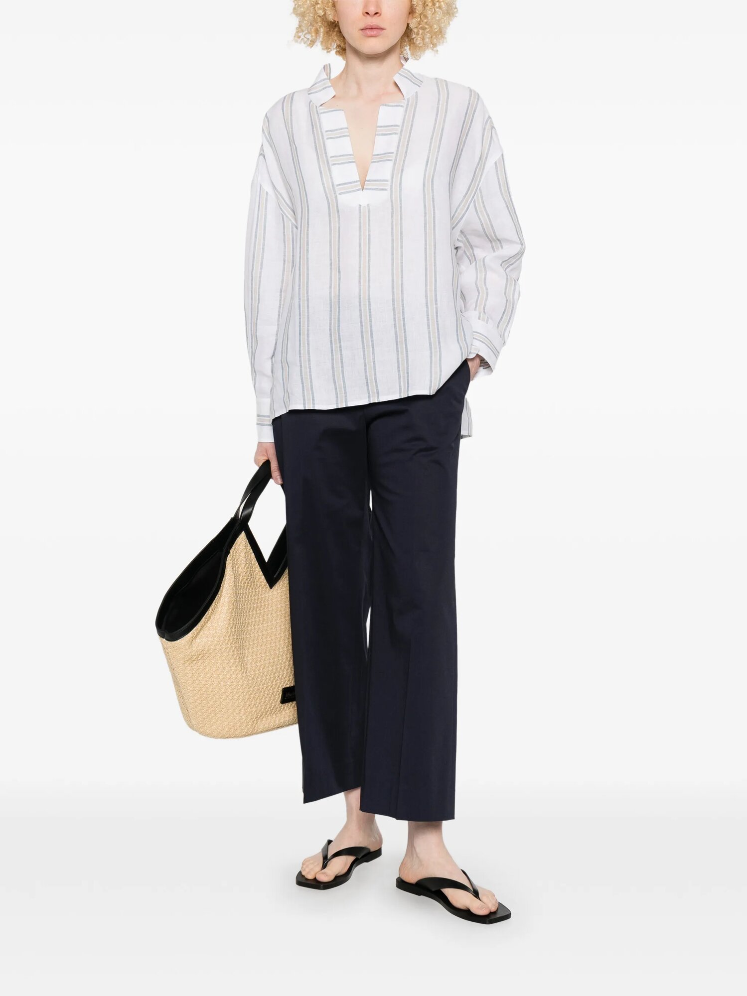 Брюки Cellar Door Pressed-crease trousers, размер 42, синий — фото 1