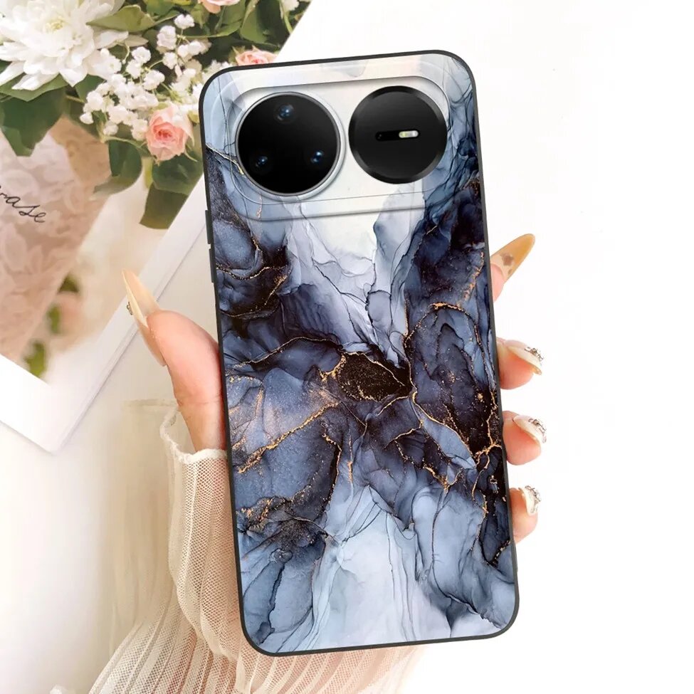 Чехол для Huawei Nova 15 Pro, силиконовый модный чехол с цветами, милый, с рисунком, противоударный чехол для Huawei KLE-AL00U